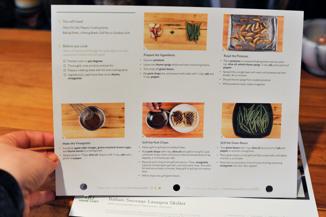 The Second Lunch Tastes It: The Home Chef Meal Kit | The Second Lunch